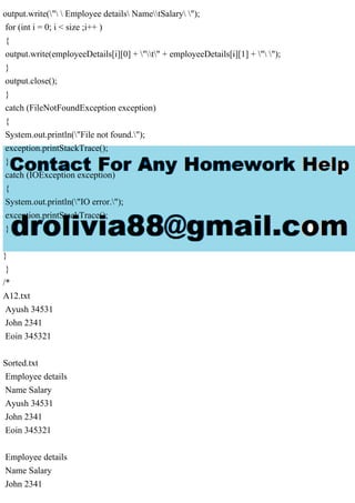 java programming languageThe attached A12.txt file which has 2 col.pdf