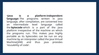 JAVA PROGRAMING NOTE FOR BEGINNERS 20242 | PPT