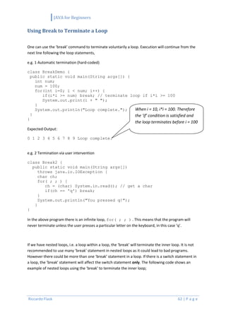 JAVA Programming Notes introduction to java programming | PDF