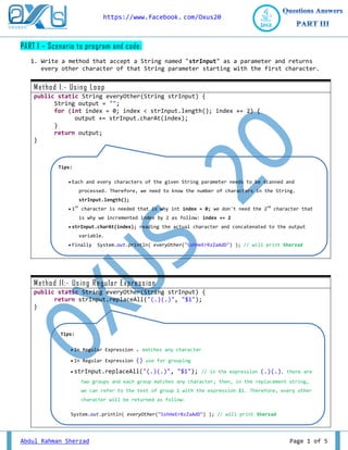 JAVA Programming Questions and Answers PART III | PDF