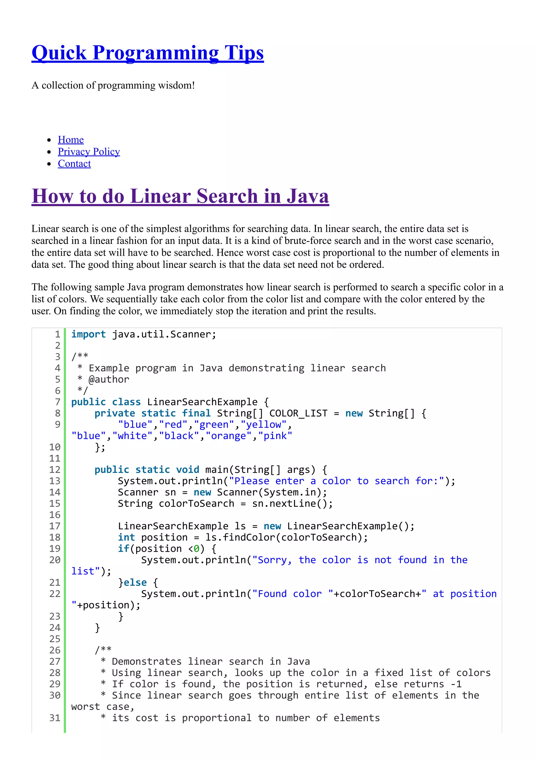 Java programming tips | PDF
