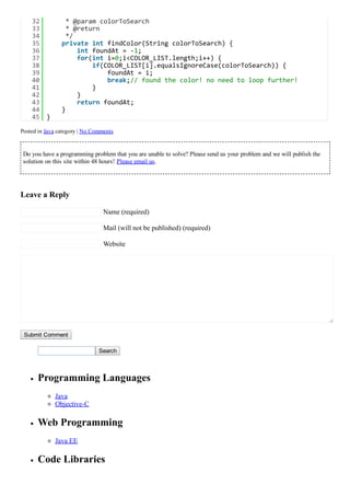 Java programming tips | PDF