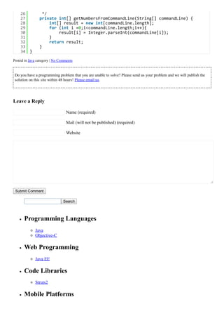 Java programming tips | PDF