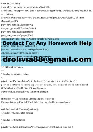 Java Program Photo Viewer1. Write an app called viewer that will .pdf