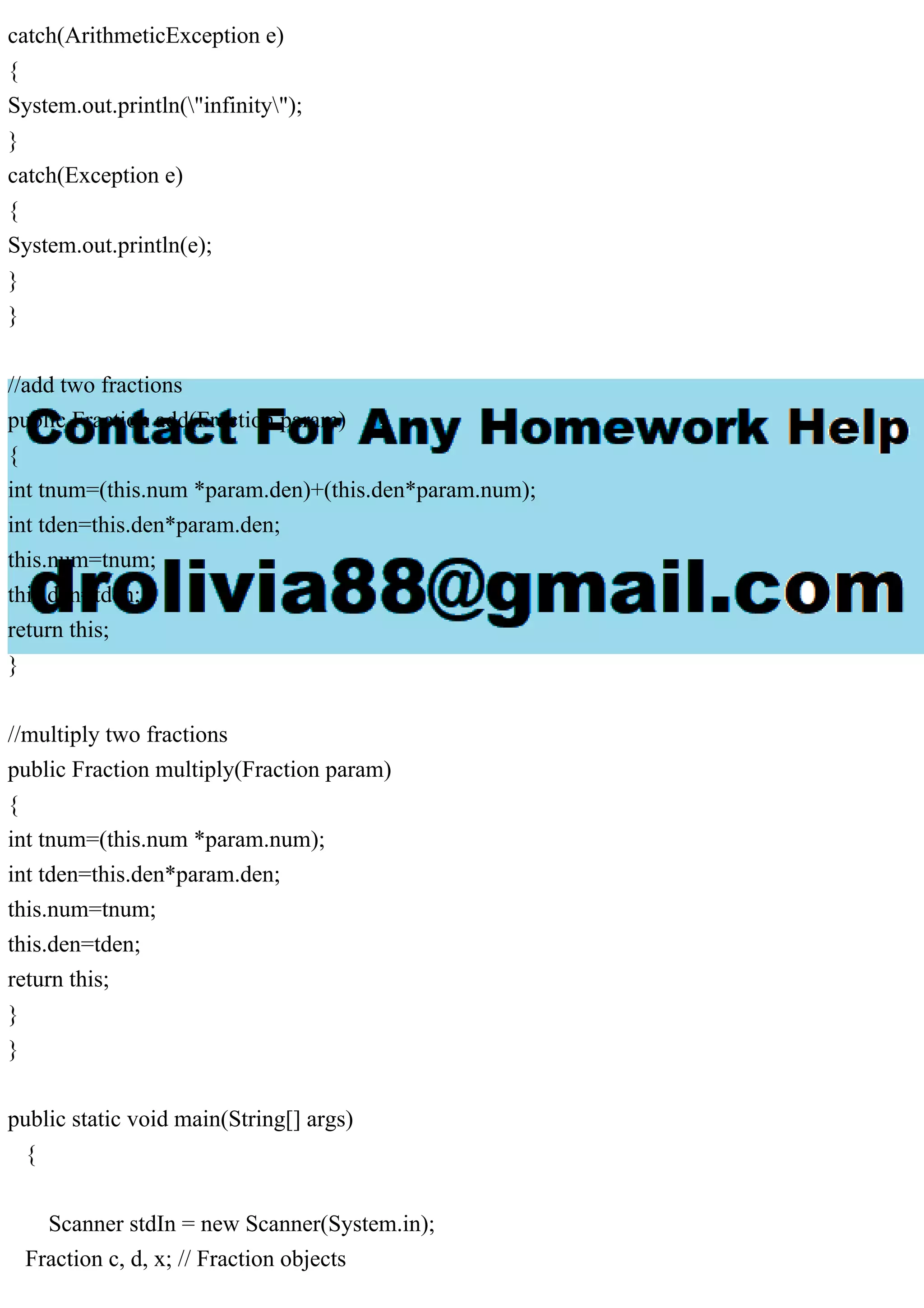 Java Programpublic class Fraction { instance variablesin.pdf