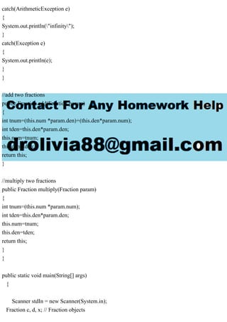 Java Programpublic class Fraction { instance variablesin.pdf