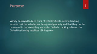 Vehicle Tracking System Java | PPTX