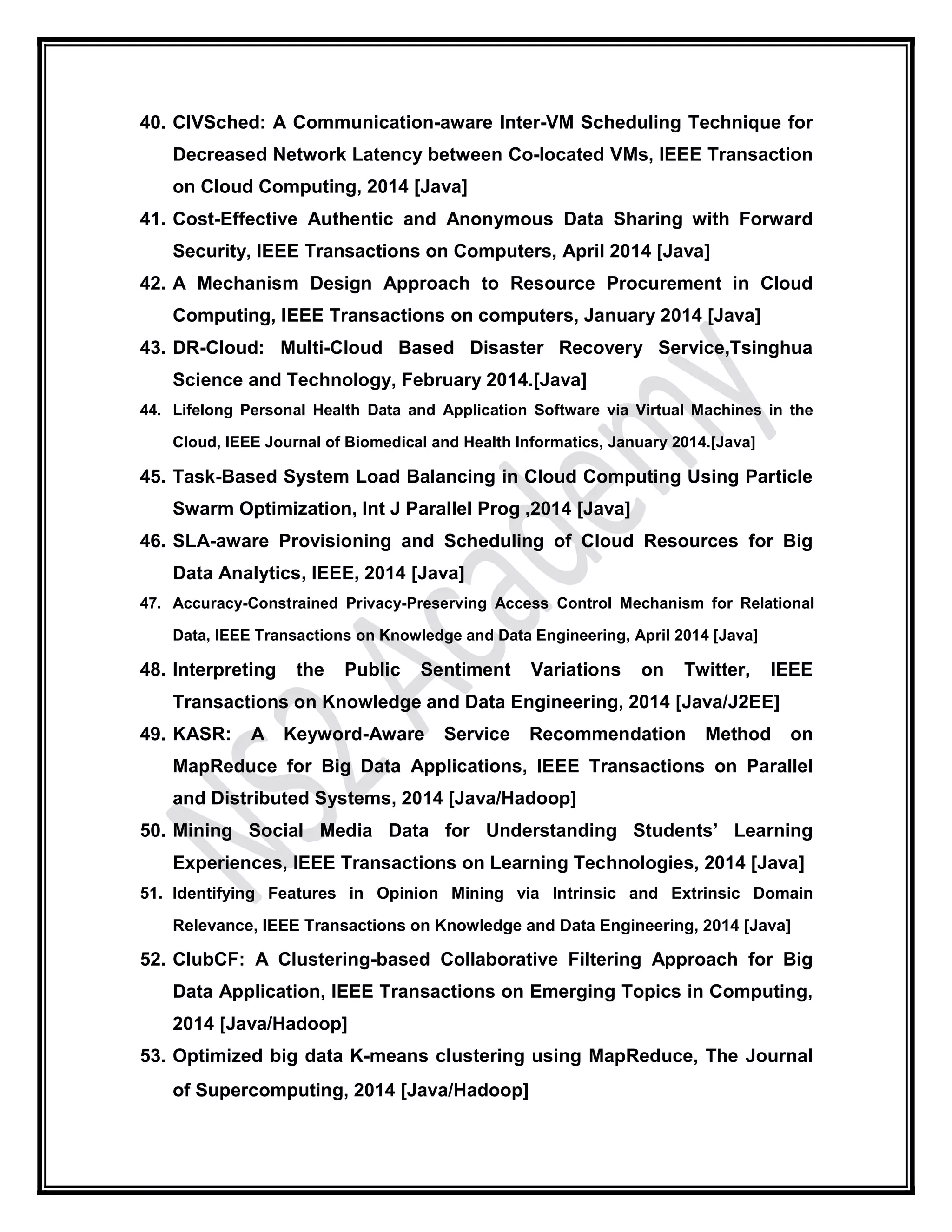 Java project ideas topics for computer engineering students | PDF