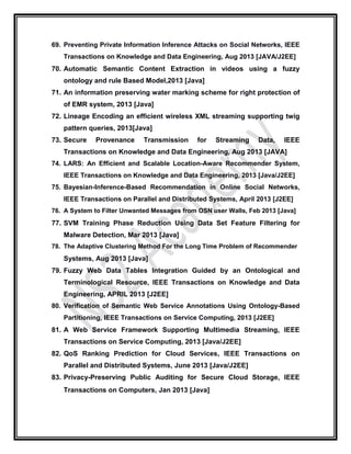 Java project ideas topics for computer engineering students | PDF