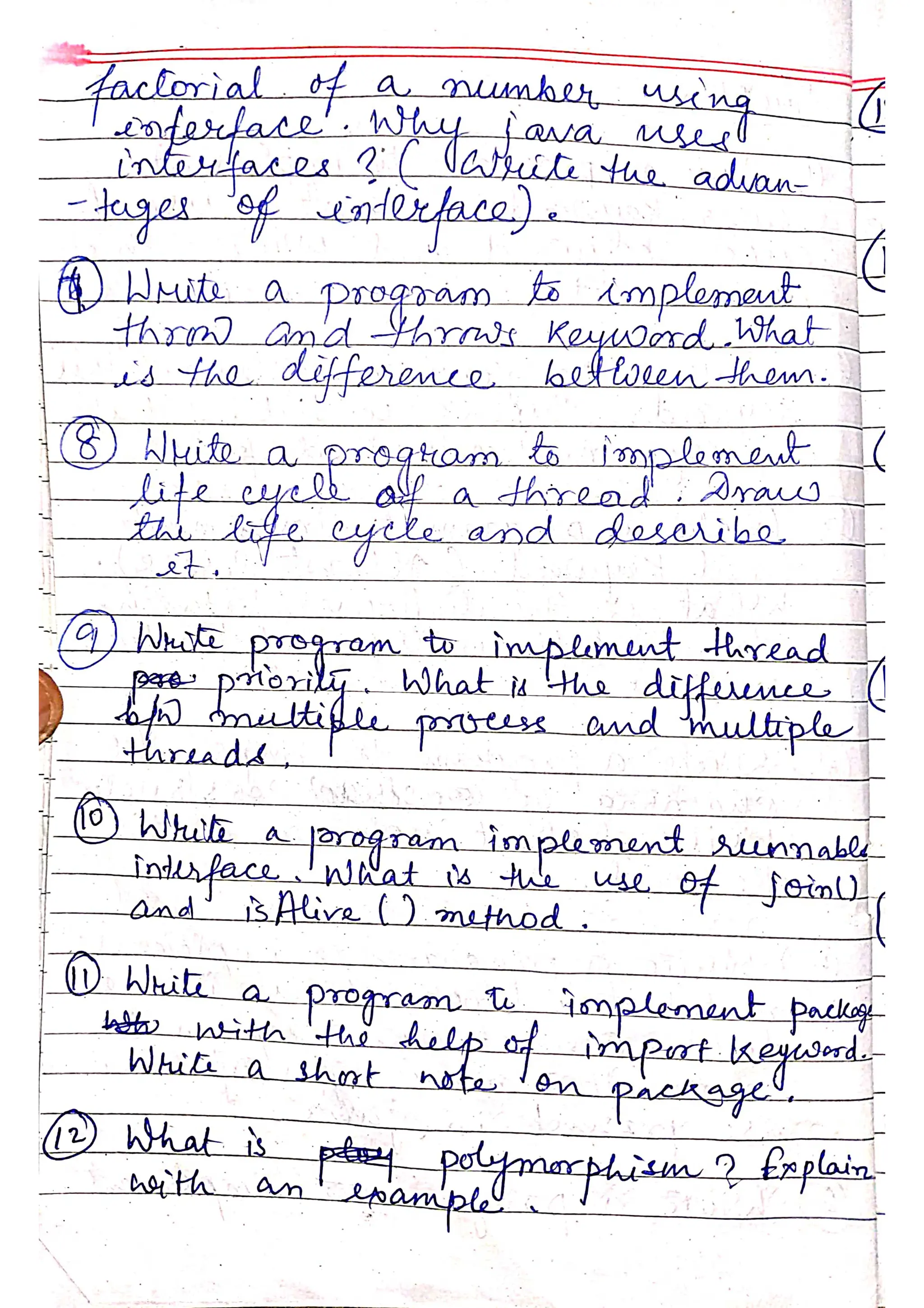 PROBABLE JAVA QUESTIONS FOR SEMESTER EXAM | PDF