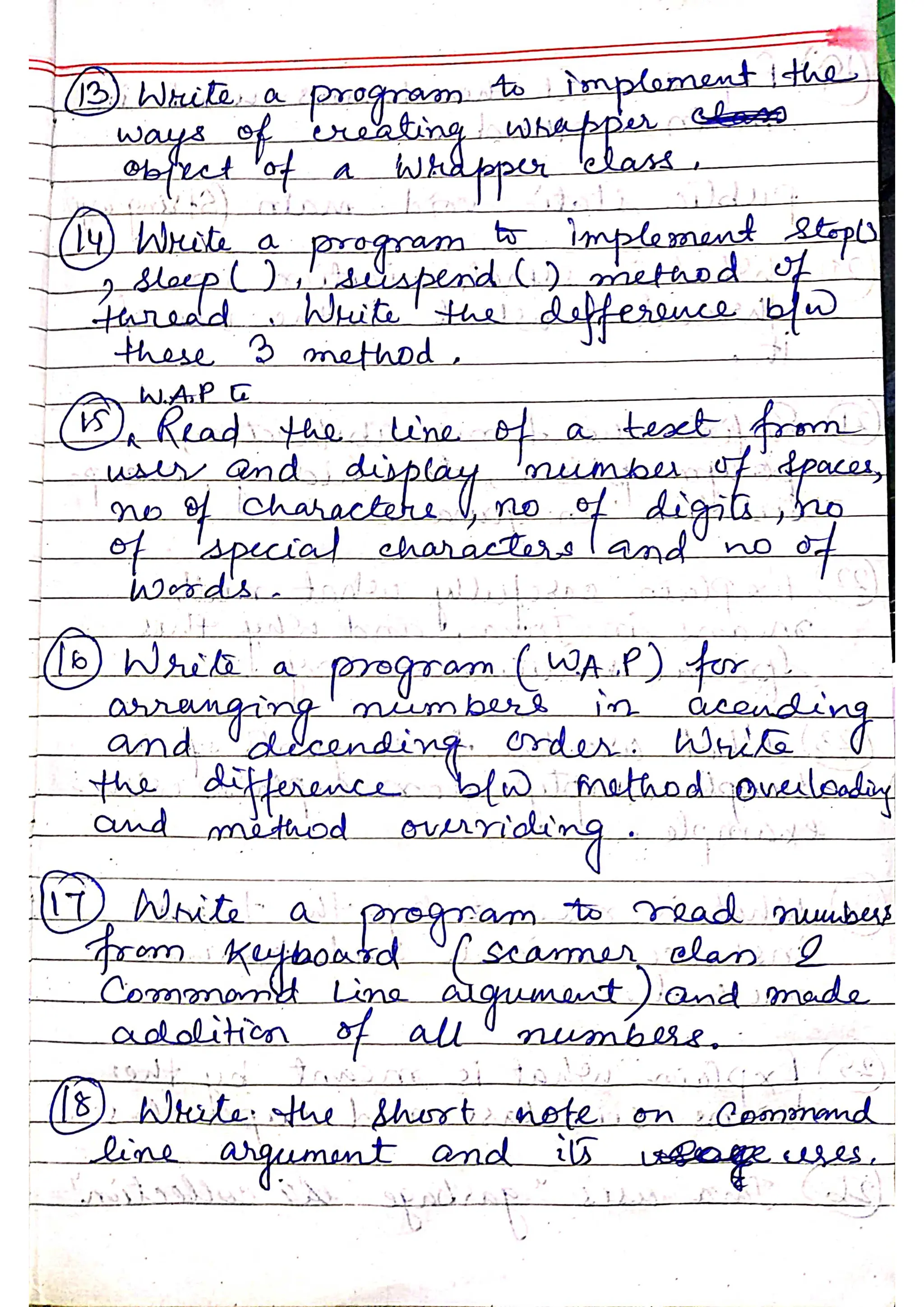 PROBABLE JAVA QUESTIONS FOR SEMESTER EXAM | PDF