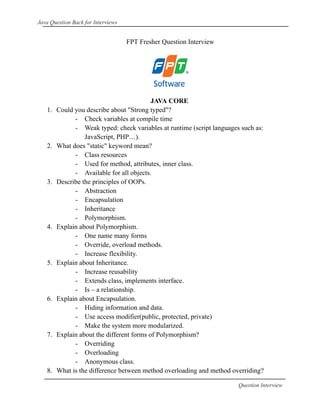 Java_Question-Bank.docx-1.pdf | Programming Languages | Computing
