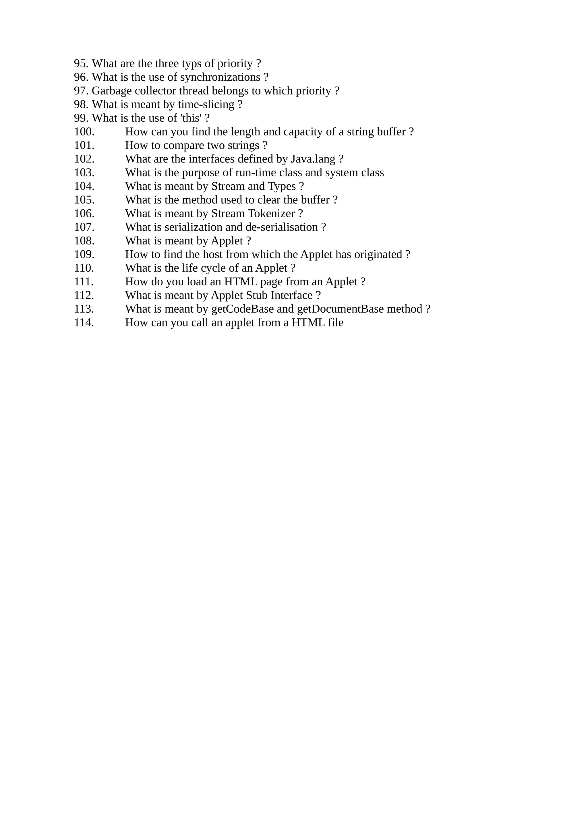 Java Question Bank Pdf