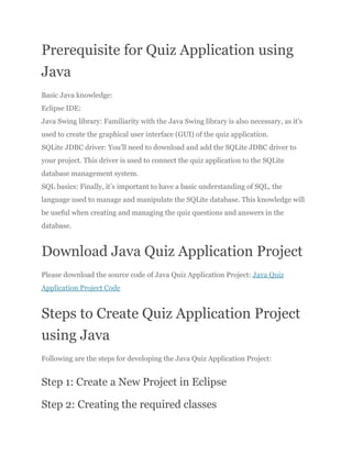 Java Quiz Application .pdf