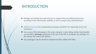Package in Java | PPT