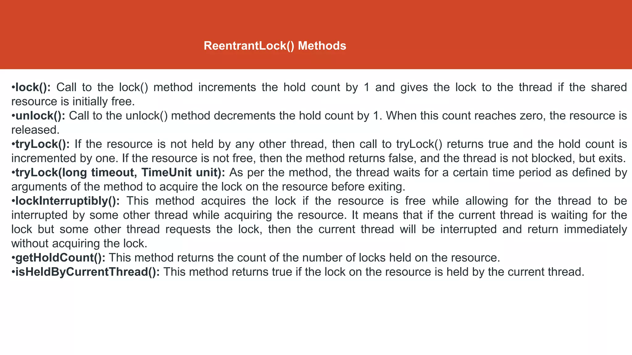 Java Reentrant Lock Tutorial By Jeetendra Mandal Ppt