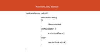 Java reentrant lock tutorial by jeetendra mandal | PPT