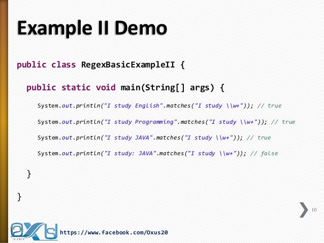 Java Regular Expression PART I