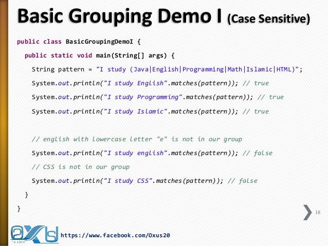 Java Regular Expression Part I