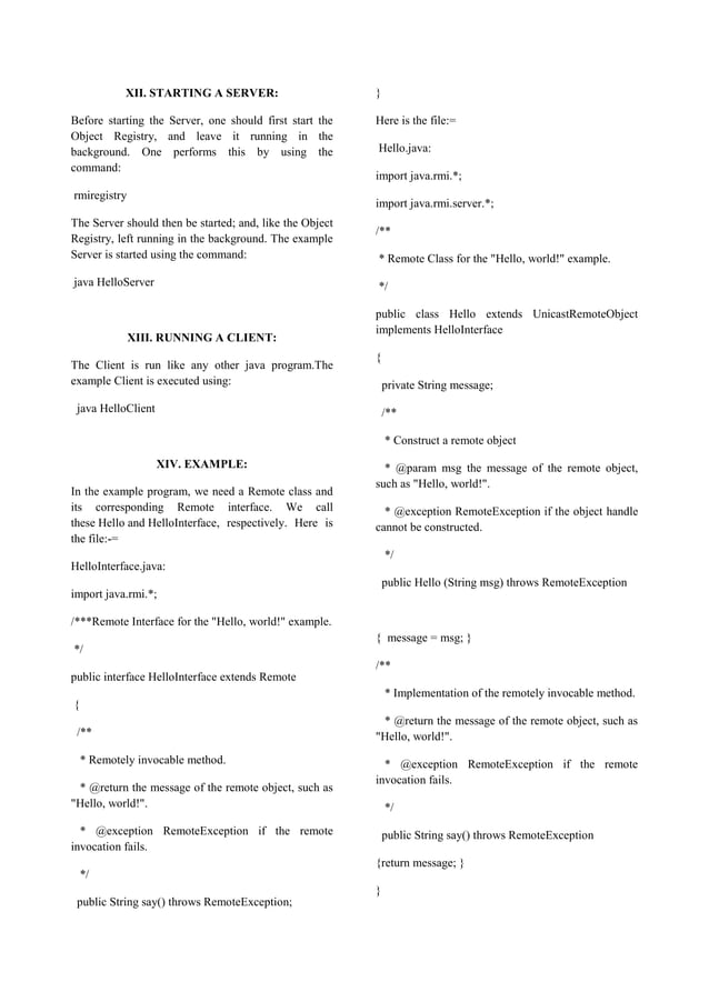 Remote Method Invocation Pdf