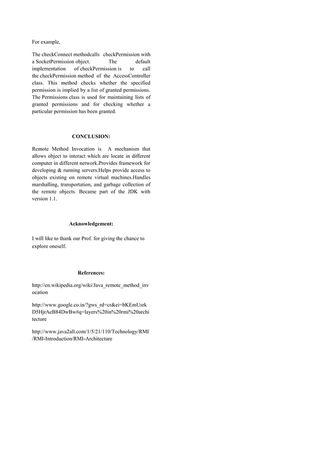 Remote Method Invocation Pdf