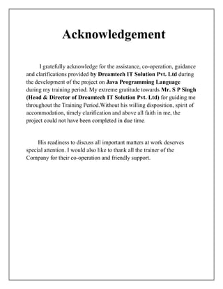 Java report by ravi raja | PDF