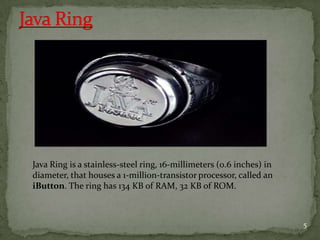 Java ring Engg SEMINAR | PPT