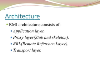 Java rmi | PPT