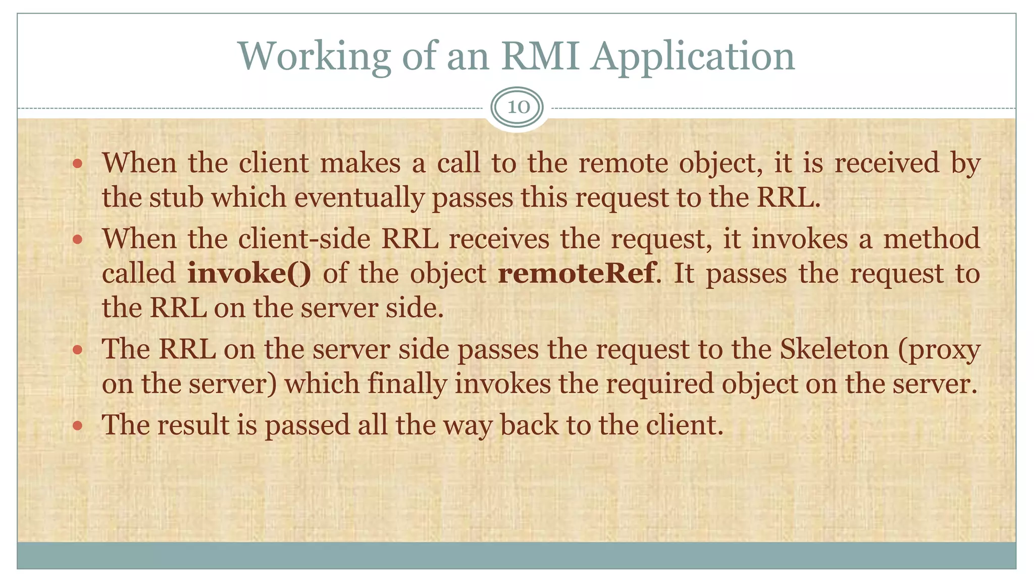Java RMI(Remote Method Invocation) | PPTX | Programming Languages | Computing