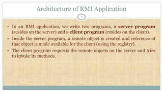 Java RMI(Remote Method Invocation) | PPTX | Programming Languages | Computing