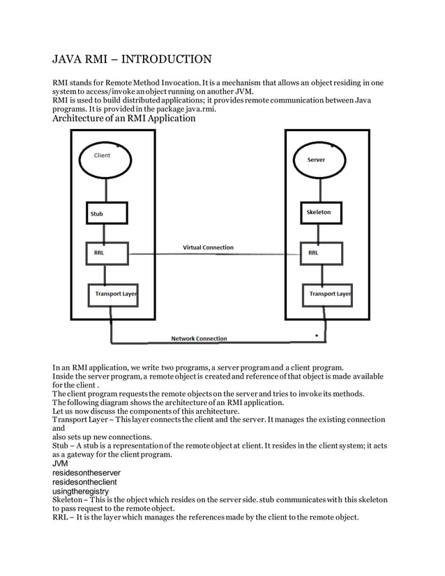Java rmi | PDF