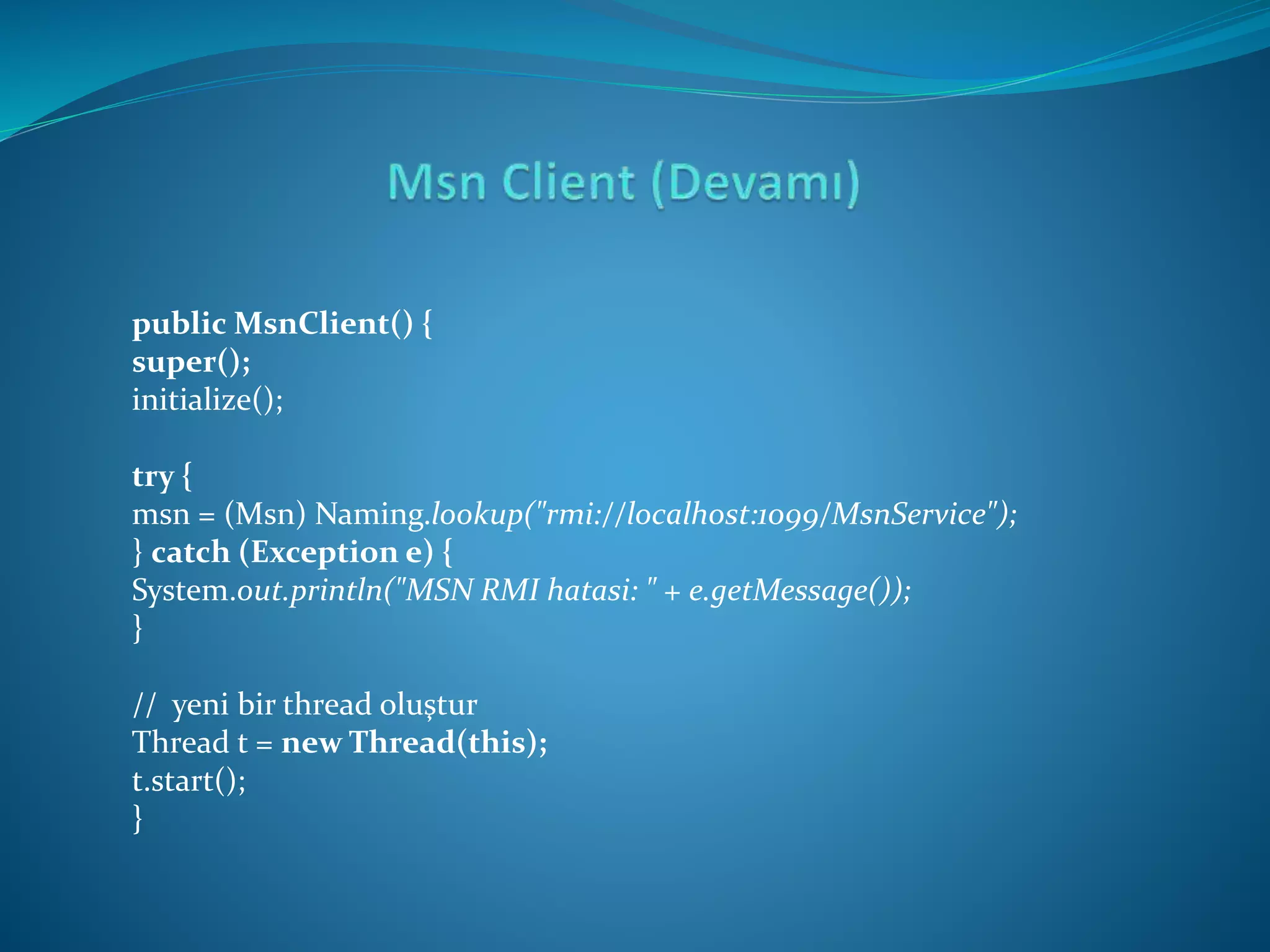 Emrah KAHRAMAN - Java RMI | PPTX