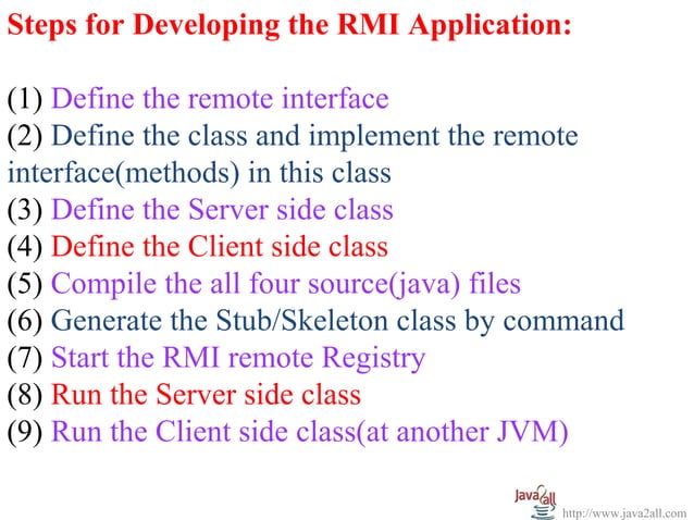 Java rmi example program with code | PPS | Programming Languages | Computing