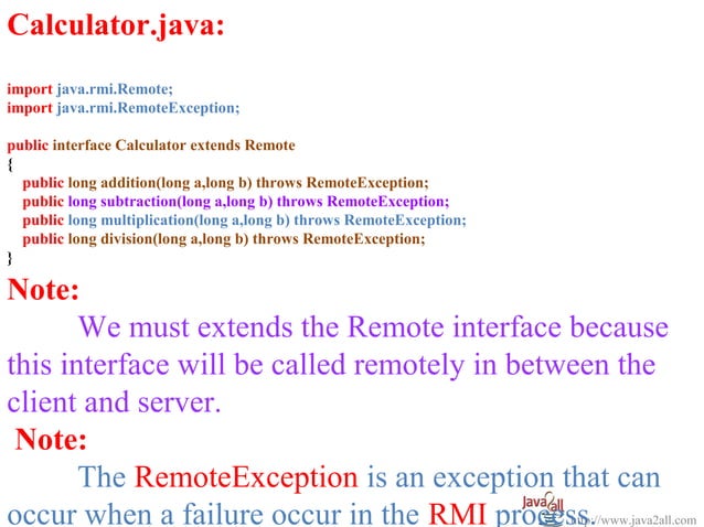 Java rmi example program with code | PPS | Programming Languages ...