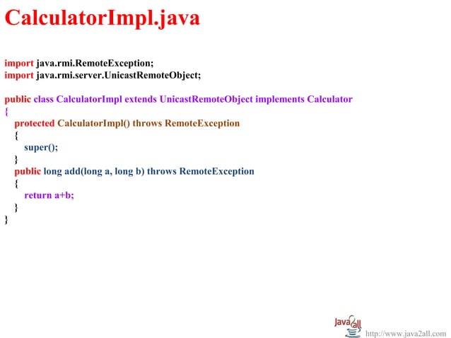 Java rmi example program with code | PPS | Programming Languages | Computing