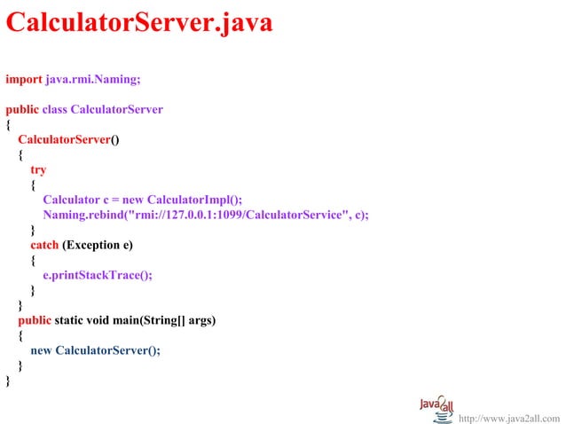 Java rmi example program with code | PPS | Programming Languages | Computing