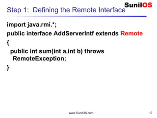Java RMI | PPT