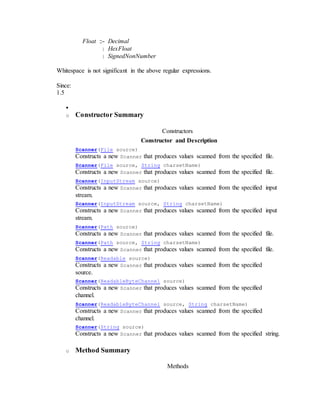 Java scanner, everything you need to know about Java Scanner | PDF
