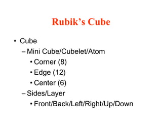 Learn JavaScript by modeling Rubik Cube | PPT