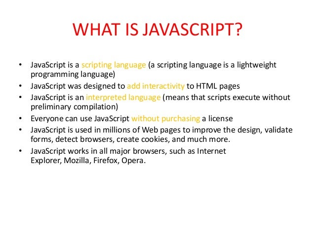 Java script