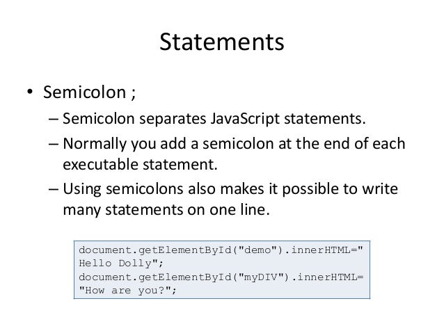 JavaScript Fundamentals & JQuery