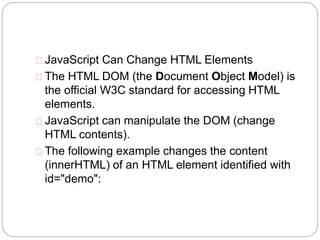 Intro to Javascript | PPT