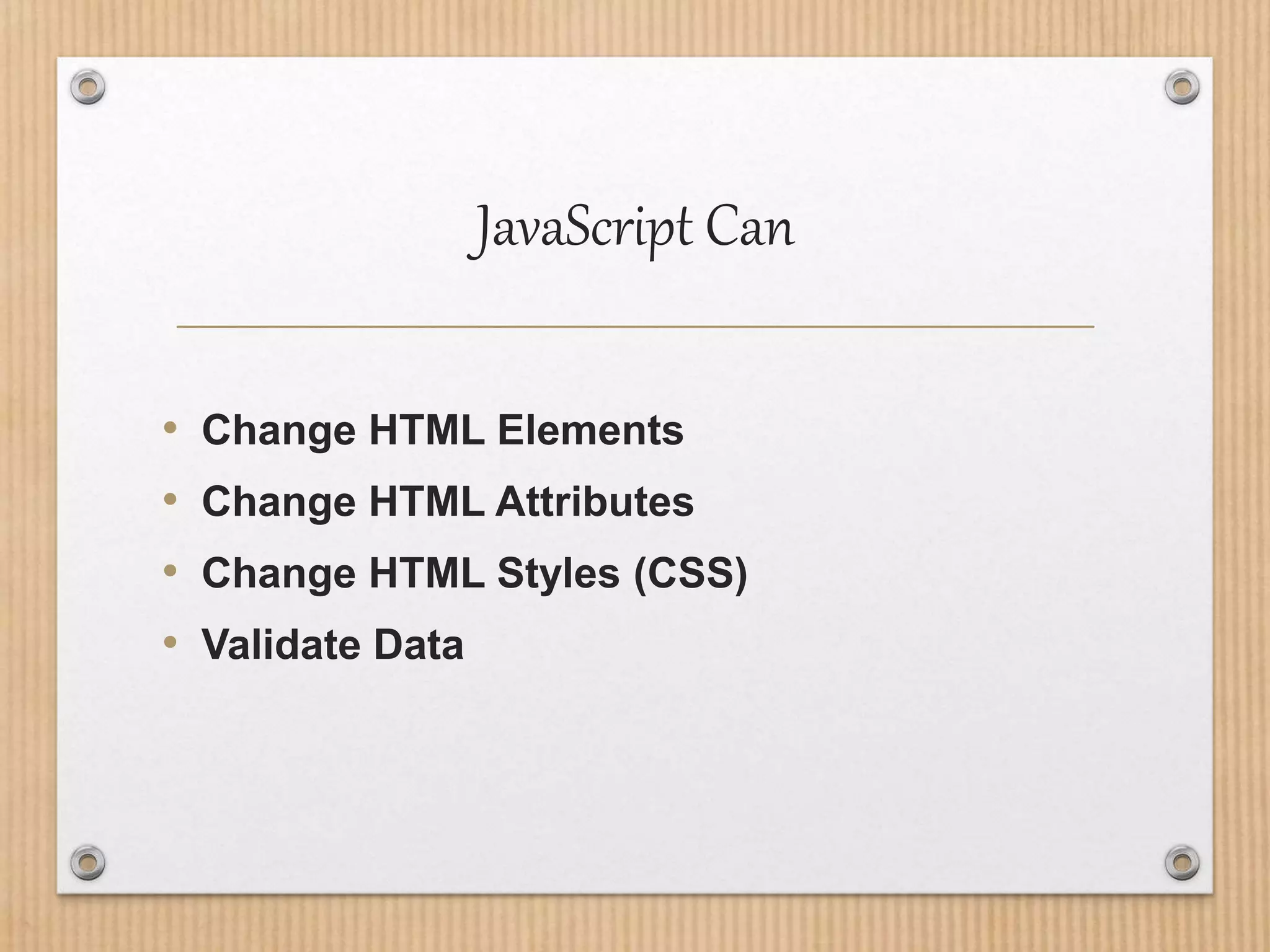 JavaScript Comprehensive Overview | PPSX | Web Development | Internet