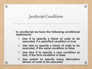 JavaScript Comprehensive Overview | PPSX | Web Development | Internet
