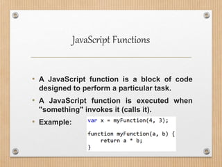 JavaScript Comprehensive Overview | PPSX | Web Development | Internet