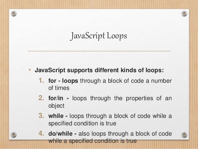 JavaScript Comprehensive Overview