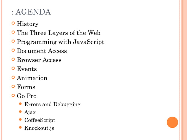 JavaScript Tutorial | PPT
