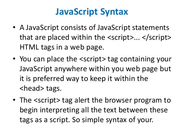 Java script