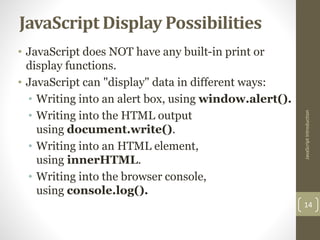 Java script | PPTX