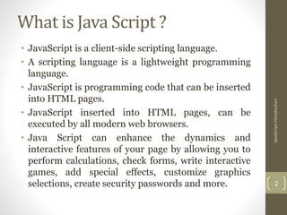 Java script | PPT